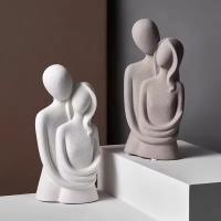 China Nordic Abstract Person Resin Ornament 10cm x 8.5cm x 20.5cm Modern Home Decoration for sale