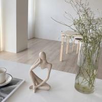 China Modern Resin Abstract Character Handicraft Ornaments Nordic Office Bookshelf Decoration 29.5x14.5x53 cm for sale