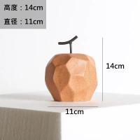 China Decorative Ceramic Fruit Apple and Pear Figurines 11x13cm 10x20cm Home Office Desk Ornament for sale