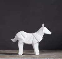 China Modern Ceramic Horse Ornament 25.3cm Home Decor Porcelain Figurine for Living Room TV Cabinet for sale