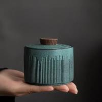 China Small Caddy Ceramic Jars Sealed Jar Decorative Storage Tank Tea Box Portable Candy Jars Tea Can Container Tea Organizer for sale
