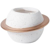 China Ceramic Flower Pots Set of 3 Sizes 13.8-20cm Cactus Planter Desktop Mini Plant Container for sale