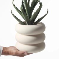 China Ceramic Flower Pot Vase 3 Sizes 9 Colors Modern Minimalist Indoor Plant Pot for Home Garden Wedding Decoration for sale