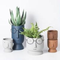 China Ceramic Flower Pot Set 3 Sizes Minimalist Glazed Planter for Succulents Cactus Indoor Outdoor Home Garden for sale