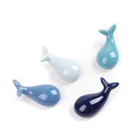 China Porcelain Cartoon Fish Whale Chopstick Rest Holder 7x3x3.5cm Kitchen Art Craft Tableware Stand for sale