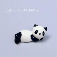China Fashion Tableware Ceramic Chopstick Fork Spoon Rest Kitchen Chopsticks Rack Panda Chopstick Holders for sale