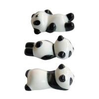 China Fashion Tableware Ceramic Chopstick Fork Spoon Rest Kitchen Chopsticks Rack Panda Chopstick Holders for sale