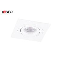 China Adjustable Square Recessed Downlights Cutting 80mm Gu10 Downlight Fixture for sale