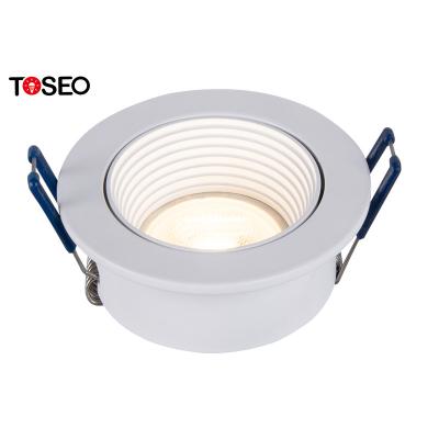 China White Adjustable Aluminium Ceiling Downlight Fixture 92mm Dia IP20 for sale