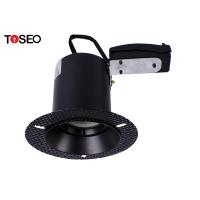 China White / Black Fire Rated Trimless Downlights , 75mm Cut Out Downlights for sale