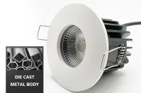 China 11W LED COB Fire Rated Ceiling Spotlight 5000K 6000K 220V 68mm Cutout for sale