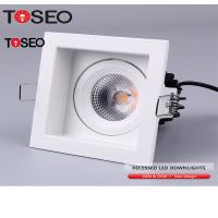 China White Anti Glare LED Ceiling Spotlights / Square Recessed LED Downlights for sale