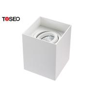 China IP20 Surface Mounted LED Spotlight 90x90mm GU10 Adjustable White Pure Aluminum Downlight for sale