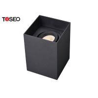 China IP20 Surface Mounted LED Spotlight 90x90mm GU10 Adjustable White Pure Aluminum Downlight for sale