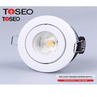 China Die Cast Aluminum 90mm Adjustable GU10 Recessed Downlight 50000H Life Span for sale