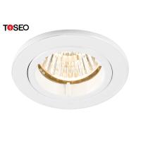 China Golden Fixed Recessed Downlight 70mm Cut Out LED Ceiling Light 80mm 12V GU10 for sale