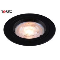 China Golden Fixed Recessed Downlight 70mm Cut Out LED Ceiling Light 80mm 12V GU10 for sale