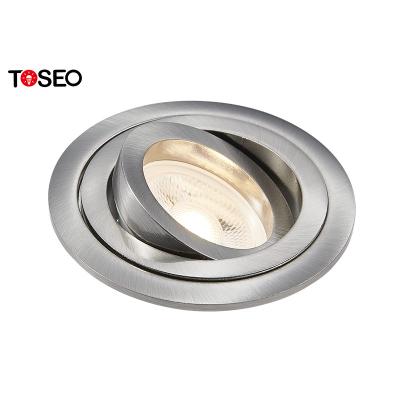 China 7W Round Recessed Downlight AC 220-240V Die-Cast Aluminum 88mm GU10 for sale