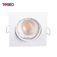 China 68mm Square Adjustable Downlight , AC 220-240V Recessed LED Ceiling Lights for sale