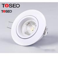 China Die Cast Aluminum Recessed Downlight 74mm Cutout 5W GU10 AC 220-240V for sale
