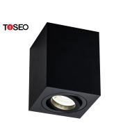 China 6W Surface Mount Adjustable Downlight GU10 Black 90x90mm Pure Aluminium for sale