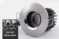 China 11W Fire Rated LED Downlight 220-240V IP65 Anti Glare Dimmable Ceiling Light for sale