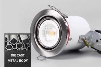 China Commercial Die Casting Aluminium Fire Rated LED Downlight 90mm 220V-240V GU10 for sale