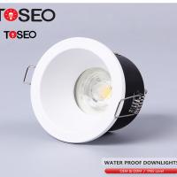 China IP65 Black / White Bathroom Ceiling Spotlights AC 220 - 240V RoHS Approved for sale