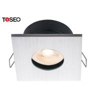 China IP65 GU10 Bathroom Downlight 84x84mm Aluminium Waterproof Recessed LED Downlight 12V 220-240V for sale