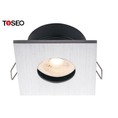 China IP65 GU10 Bathroom Downlight 84x84mm Aluminium Waterproof Recessed LED Downlight 12V 220-240V for sale
