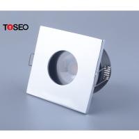 China IP65 GU10 Bathroom Downlight 84x84mm Aluminium Waterproof Recessed LED Downlight 12V 220-240V for sale