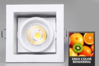China Adjustable Anti Glare LED Downlight 73mm Cut Out 12V GU10 Die Cast Aluminum for sale