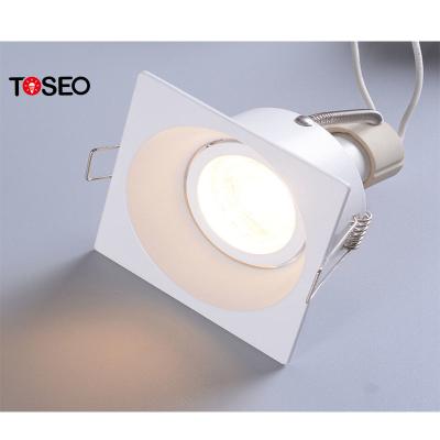 China DC12V 7W Square COB LED Downlight Anti Glare Fixed Recessed Ceiling Light 85x85mm for sale