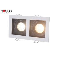 China Square Anti Glare Downlights 185X100mm Adjustable Twin Head Downlight for sale