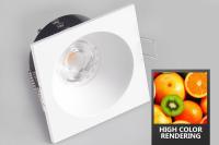 China 85mm Square Recessed LED Downlight 220V Anti Glare Die Cast Aluminum GU10 GU5.3 for sale
