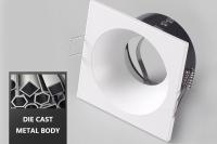China 85mm Square Recessed LED Downlight 220V Anti Glare Die Cast Aluminum GU10 GU5.3 for sale