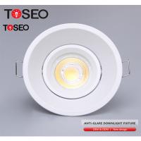 China Slim 85mm Cut Out Anti Glare Downlight Deep Cup Black 12V GU10 Die Cast Aluminum Ceiling Light for sale