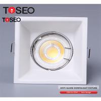 China Square 88mm Anti Glare Downlight 12V GU10 Recessed Spotlight White Aluminum for sale
