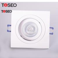 China IP20 Anti Glare MR16 Recessed Downlight 92x92mm 12V 220V-240V Die Cast Aluminum for sale