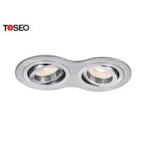 China Double Head Aluminium Ceiling Downlight 7w Satin Nickel Round LED Spotlight for sale