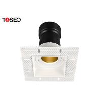 China GU5.3 125mm Anti Glare Square Recessed Spotlight Adjustable Trimless 12V 220V for sale