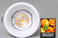 China 82mm LED Recessed Downlight 5W 6W 7W GU5.3 Anti Glare Fixture for Hotel for sale