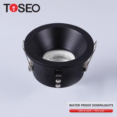 China Die Cast Aluminum IP65 Waterproof LED Downlight 7.5cm Cutout 220V Bathroom Ceiling Spot Light for sale