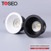 China IP65 Black / White Bathroom Ceiling Spotlights AC 220 - 240V RoHS Approved for sale