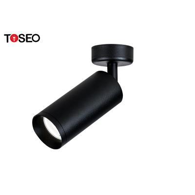 China Surface Mounted Downlight Adjustable 60x130mm GU10 Black Aluminum Ceiling Spotlight for sale