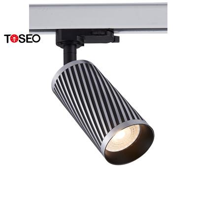 China Adjustable  Golden LED Ceiling Track Lights Aluminium AC 220-240V for sale