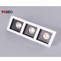 China Three Head Adjustable Recessed Lighting / Anti Glare Gu10 Downlight for sale