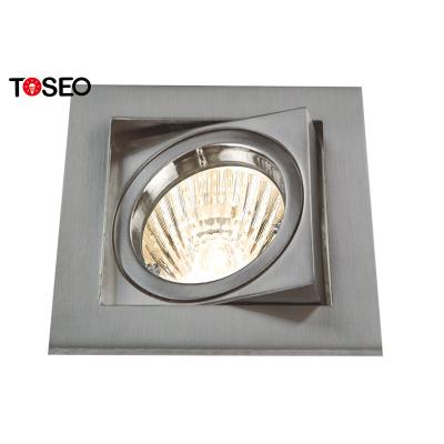 China Red Brass Square Recessed Ceiling Light For Corrido RoHS Certified for sale