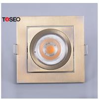 China Red Brass Square Recessed Ceiling Light For Corrido RoHS Certified for sale