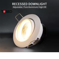 China 11W White Round 90MM Adjustable LED Ceiling Spotlights For Corridor for sale